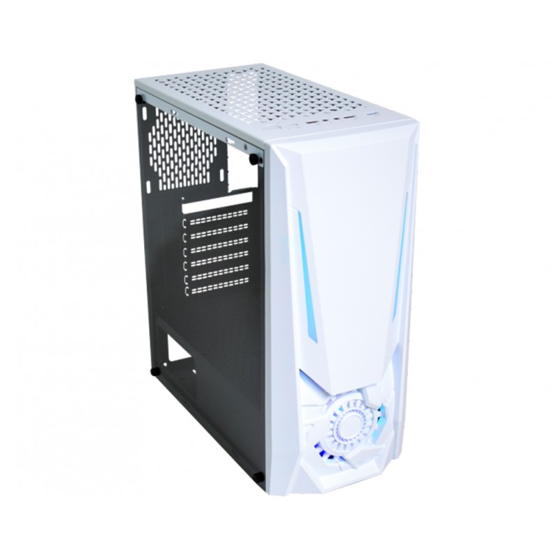GABINETE GAMER K-MEX JAEGER WHITE II CG-W2TJ S/ FONTE - eDonato