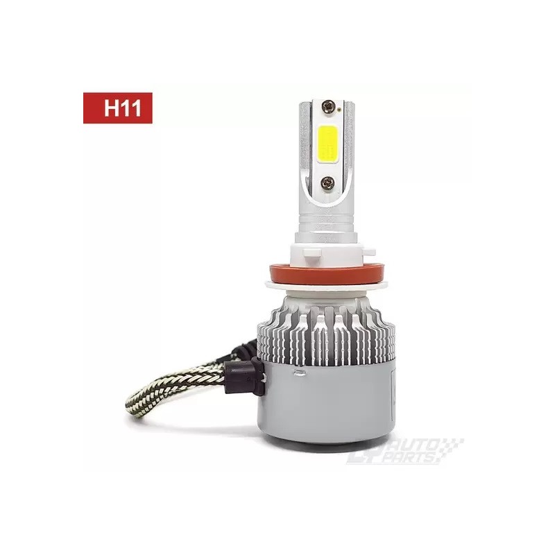 LAMPADA LED PARA FAROL AUTOMOTIVO MOD TP9 72W 8200 LÚMENS CONECTOR H1 ...