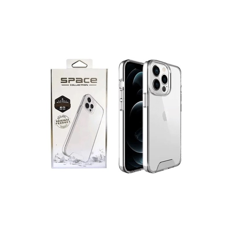 CASE PROTETORA IPHONE 14 PLUS SPACE COLLECTION ACRILICO TRANSPARENTE - eDonato